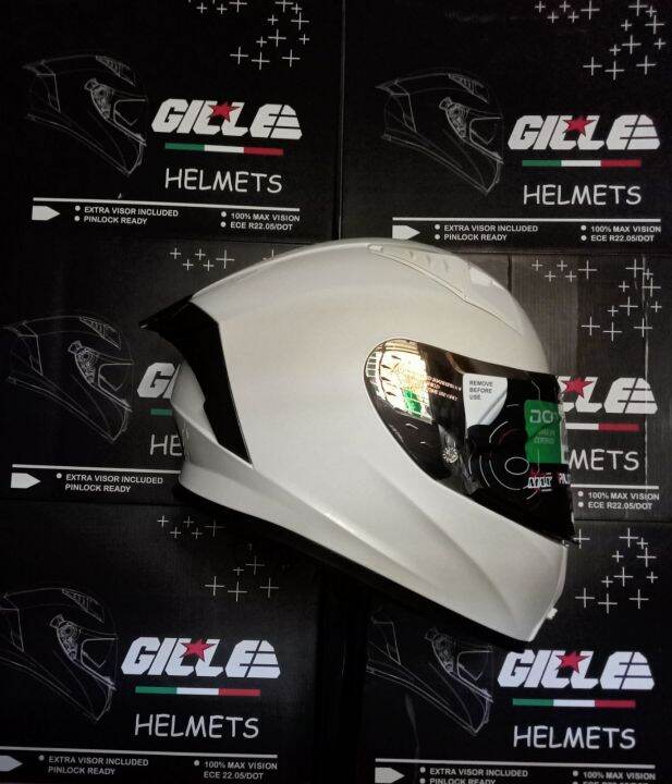 GILLE HELMET PEARL WHITE GTS-V1 | Lazada PH