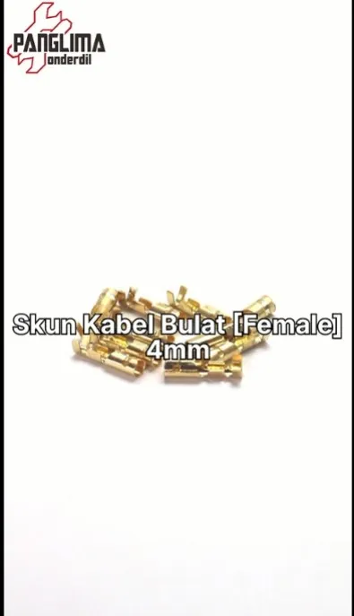 Skun Kabel Bulat Kuningan 4 mm 4x17 mm Sekun-Terminal Connector ...