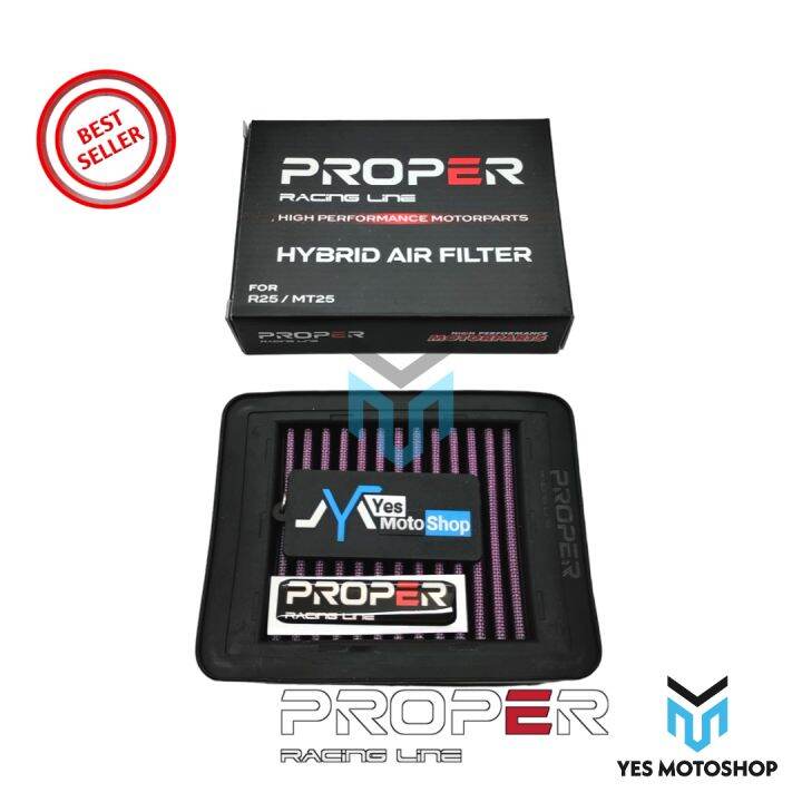 AIR FILTER UDARA PROPER RACING LINE R25 MT25 GSX 150 100% ORIGINAL ...