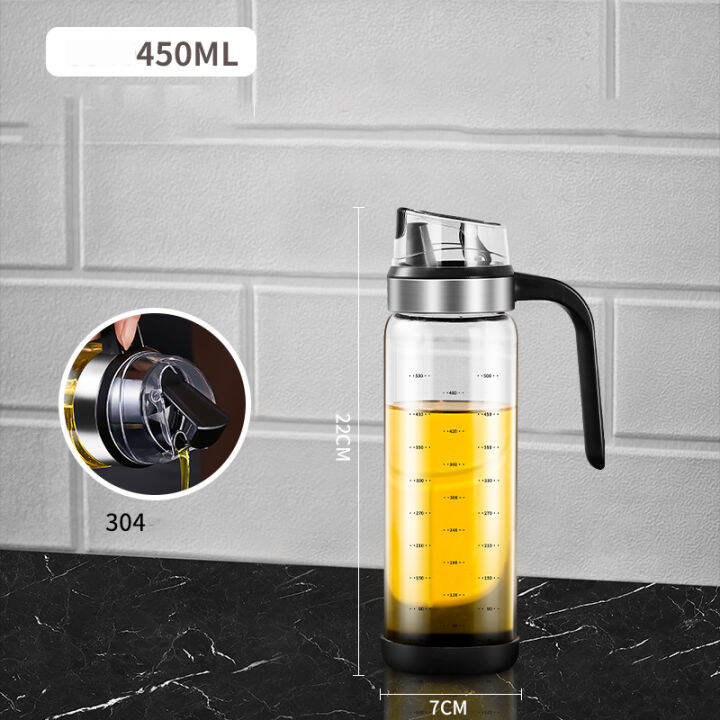 Oil bottle Glass oil pot leakproof oil tank Kitchen oil kettle ...