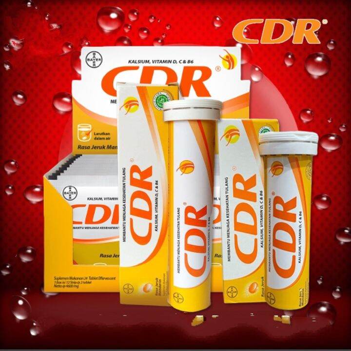 CDR Tablet Effervescent Multivitamin C 1000mg Isi 10 Tablet | Lazada ...