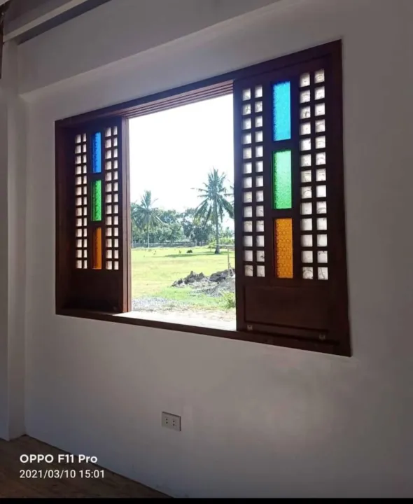 capiz w/ glass sliding window 2pcs 50cm x4ft (No jamb) | Lazada PH