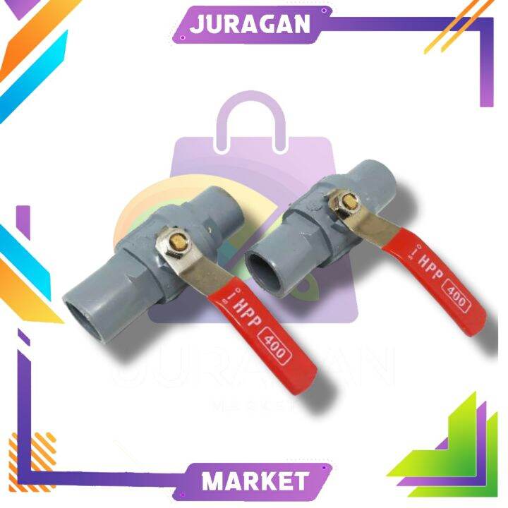 Ball Valve 1/2 Inch Gagang Besi l Stop Kran Keran Pvc Handle Besi | Lazada Indonesia