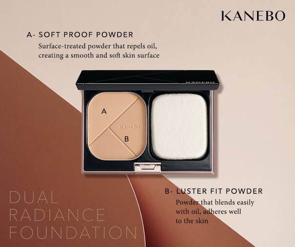 kanebo dual radiance powder แป้งผสมรองพื้นสีเข้ม | Lazada.co.th