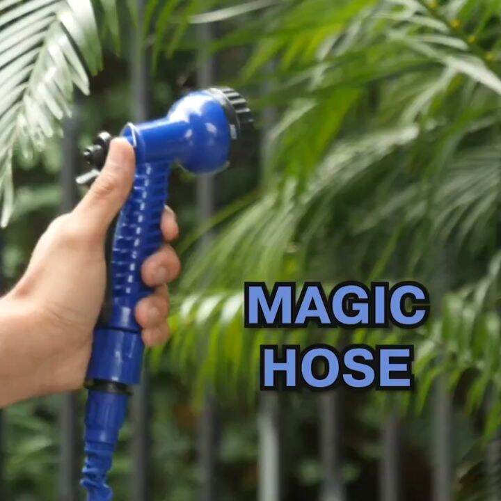 original Expandable Flexible Plastic magic Hose With Spray Gun 37.5m ...