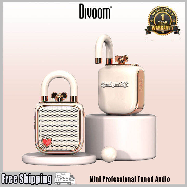 Divoom Lovelock มืออาชีพลำโพงบลูทูธแบบพกพาปรับเสียงอัลตร้าการออกแบบที่ ...