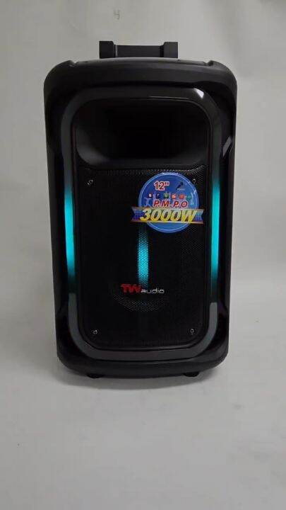 TW AUDIO BY TECHWOO 12 INCHES PARTY SPEAKER WITH LED LIGHTS/ 2 WIRELESS ...