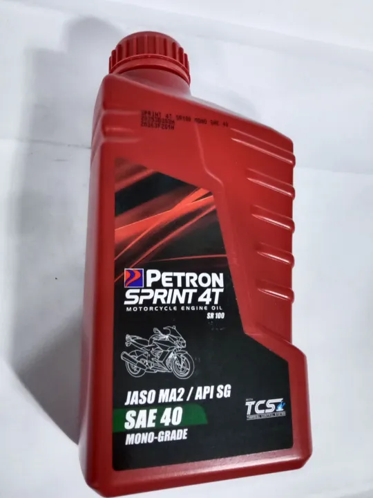 Oil Petron Sprint 4T Jaso MA2 SAE 40 Mono Grade Red 1lt. | Lazada PH