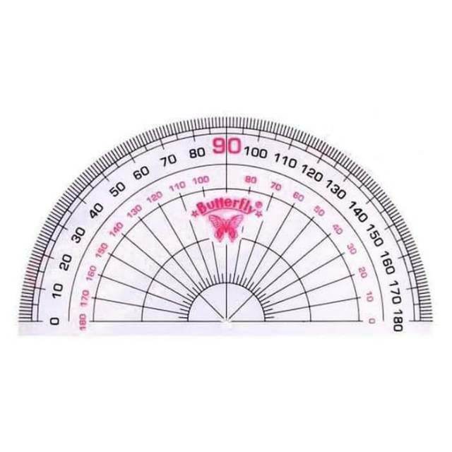 Penggaris Busur Butterfly 180 derajat | Lazada Indonesia