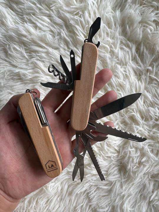 Personalized Wooden Swiss Knife | Multi Tool Army Swiss Knife | Laser ...