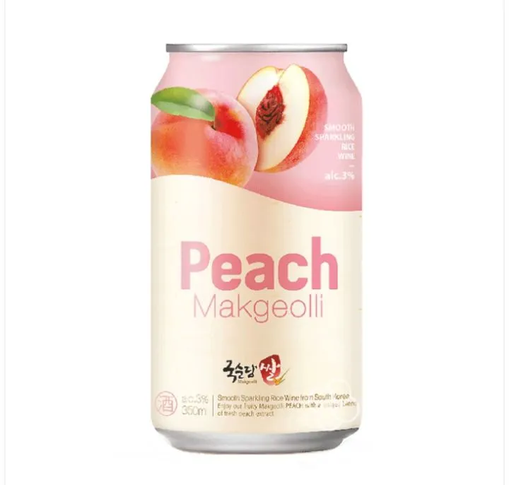 Kooksoondang Peach Makgeolli Sparkling Rice Wine in Can 350ML | Lazada PH