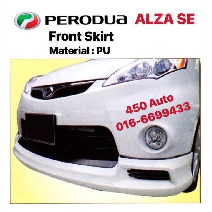 PERODUA ALZA SE 2010-2013 FRONT BUMPER SKIRT SKIRTING LIP DEPAN BODYKIT ...