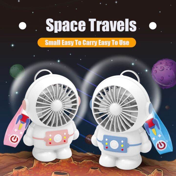 Portable Mini Astronaut Fan Hand Held Small Fan Rechargeable USB ...