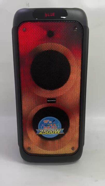 10" Professional Rechargeable Battery Speaker AUX 13.5v 2500w TECHWOO ...