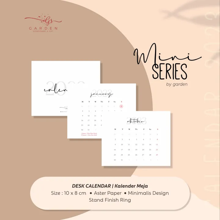 [CALENDAR 2023] by Garden / Kalender Duduk / Kalender Meja / Desk ...