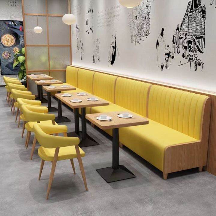 Internet Celebrity Western Restaurant Wall Cafe Deck Sofa Minimalist ...