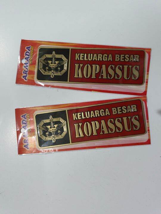 Stiker PVC Panjang Keluarga Besar KOPASSUS Komando | Stiker PVC Kilap ...