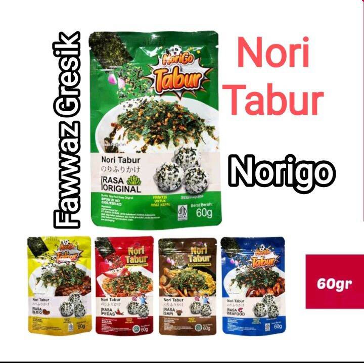 Nori Tabur Rumput Laut Panggang 60gr Sapi Seafood BBQ Pedas Halal ...
