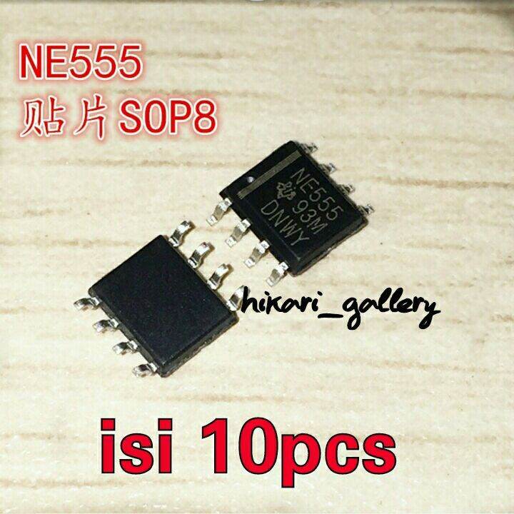 [10 Pcs] NE555 IC PRECISION TIMER SOP-8 SMD Original / IC Precision Timer SMD NE555 Ori isi ...