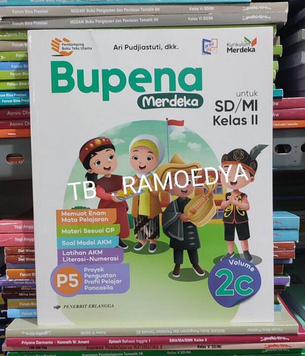 Buku Bupena Merdeka 2C SD/MI kelas II Kurikulum Merdeka Erlangga ...