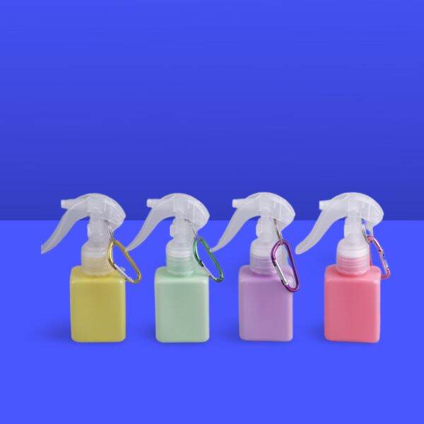 Keychain Alcohol Trigger Spray Bottle - 60mL - Cute Square Bottle ...