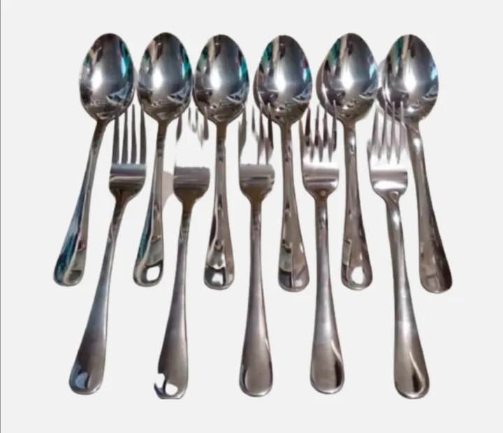 Authentic Dynamex Spoon And Fork Set Stainless Steel 12pcs Set Lazada Ph