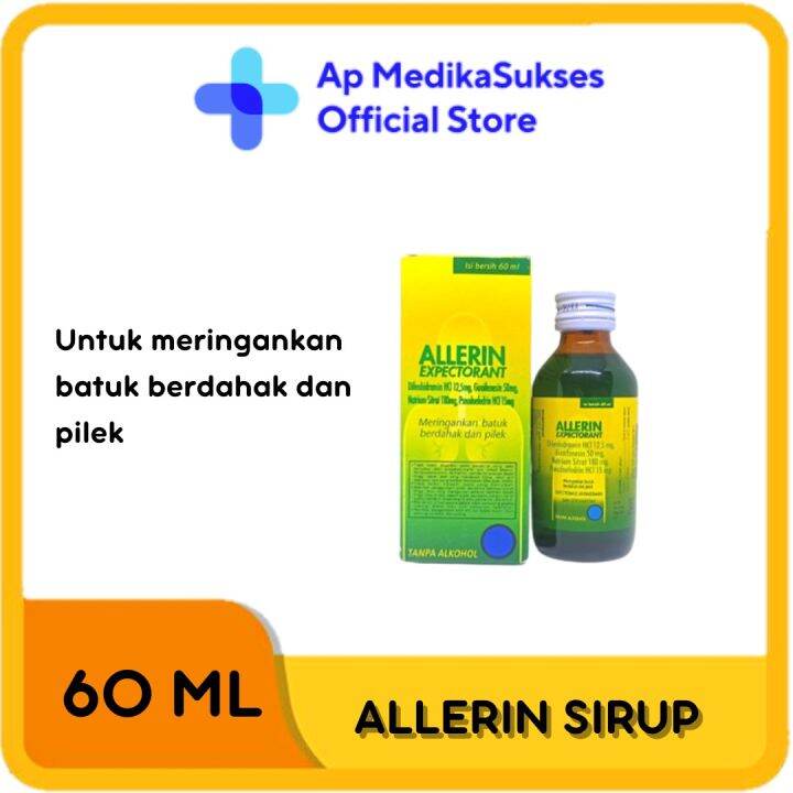 Allerin Expectorant Sirup 60 ml | Lazada Indonesia