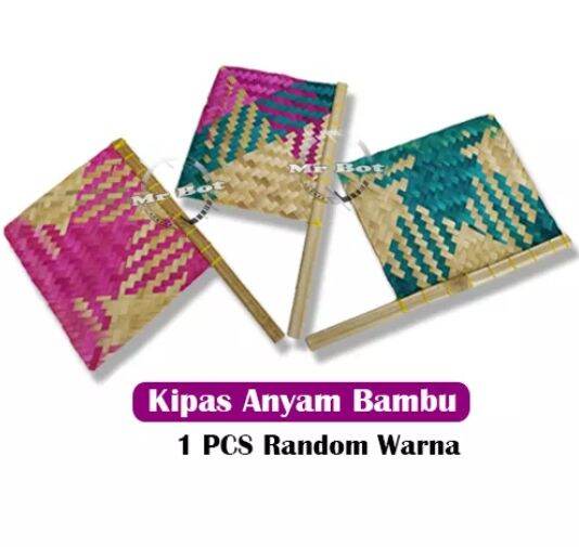 Kipas Tangan Anyaman Bambu/ ilir / kipas sate/ kipas termurah harga ...