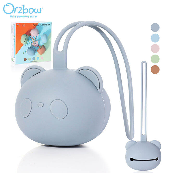 Orzbow เคสซิลิโคนจุกยางอารมณ์ดีรูปแพนด้าน่ารักที่จับจุกนมกล่องเก็บของ ...