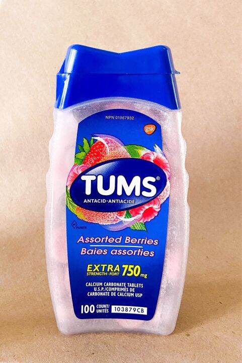 Tums Extra Strength Antacid 750mg (100 tablets) | Lazada PH