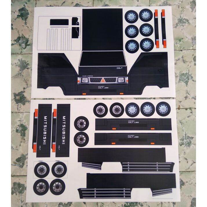 Stiker Miniatur L300 Mobil Pickup Skala 1:20 | Lazada Indonesia