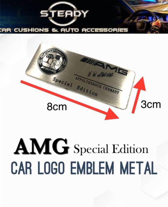 Mercedes AMG Special Edition Logo AMG Wording emblem Metal | Lazada