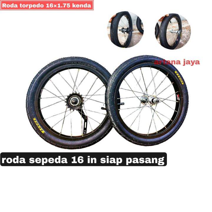 roda sepeda torpedo 16 in Roda sepeda torpedo 16x1.75 vleg sepeda ...