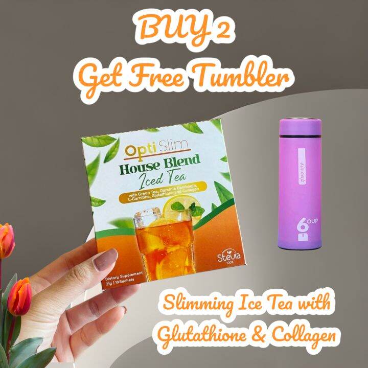 Optislim House Blend Ice Tea Slimming Tea With Glutathione and Collagen ...