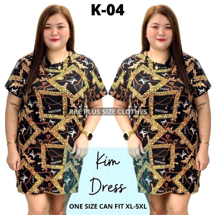 Plus size Kim T-shirt Dress Fits XL to 5XL for womens | Lazada PH