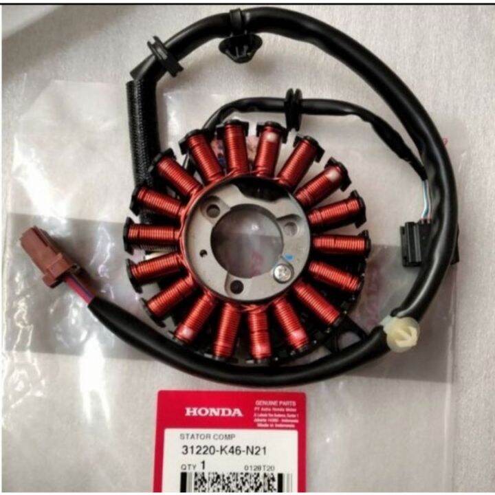 SPUL SPOOL MAGNET HONDA VARIO 110 FI 31220-K46-N21 ASSY/SCOPY RING 12 ...