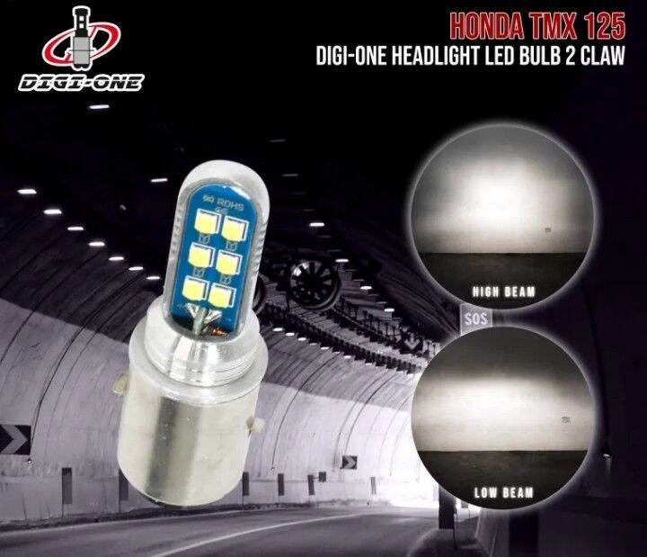 DIGI - ONE HEADLIGHT LED BULB 2 CLAW FOR HONDA TMX 125 | Lazada PH