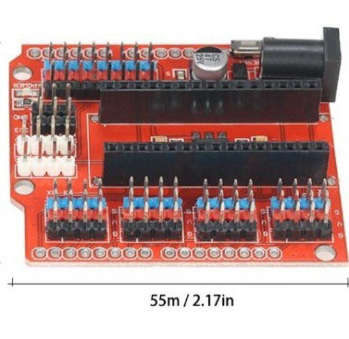 Arduino Nano I/O Expansion Sensor Shield RED Module Uno | Lazada Indonesia