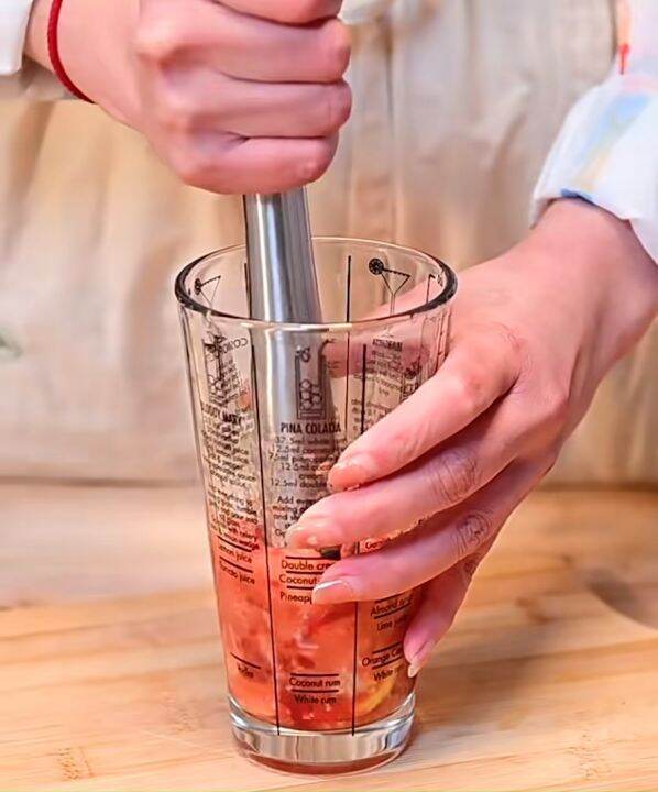 DXL Mash Stick Crushed Ice Hammer Fruit Juice Stick Hand Beaten Milktea ...