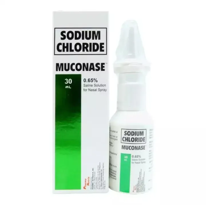 Muconase sodium chloride 30 ml 0.65% Saline solution Nasal Relief ...