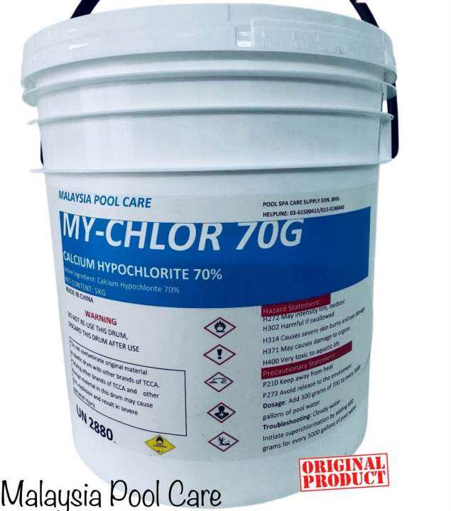Chlorine Klorin 5KG Star-Chlon 70% Granules Japan for Swimming Pool ...