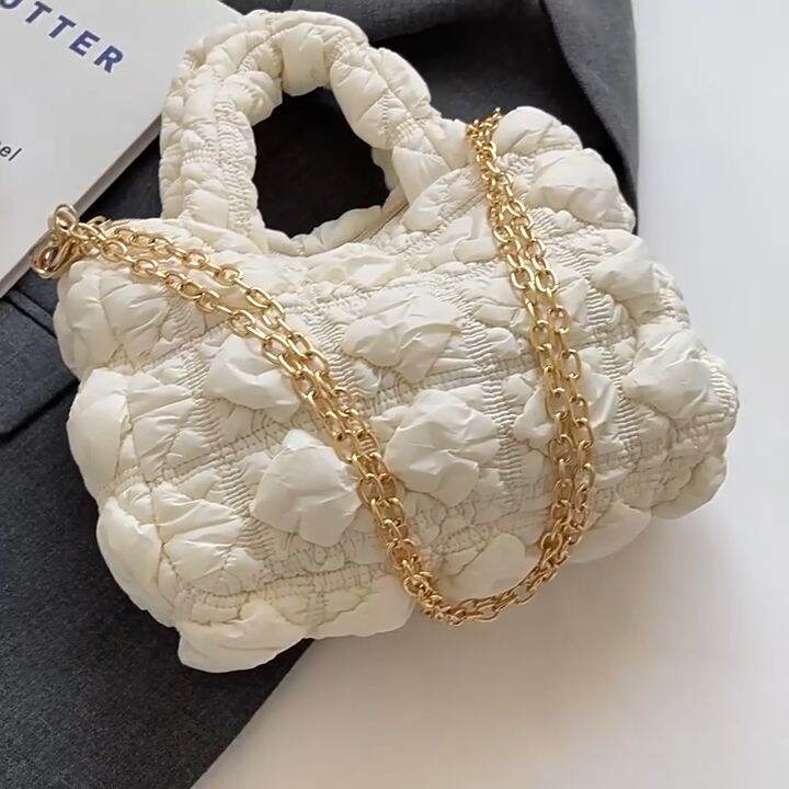 พร้อมส่งในไทย Lin bag ถุงนุ่มหญิงลําลองน้ําหนักเบา กระเป๋าทรงก้อนเมฆ ...