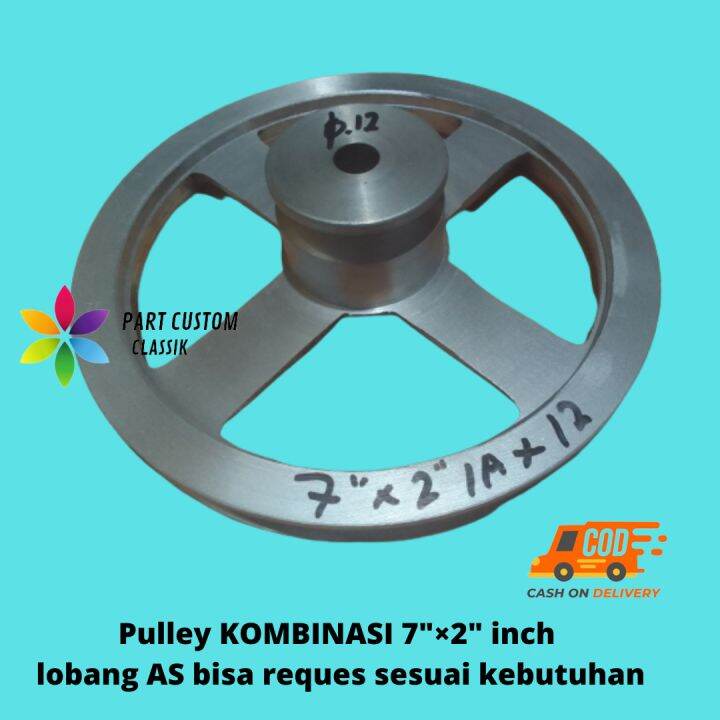 Pulley pully puli Puley Poli polly KOMBINASI 7"+2" JALUR A1 Bebas ...