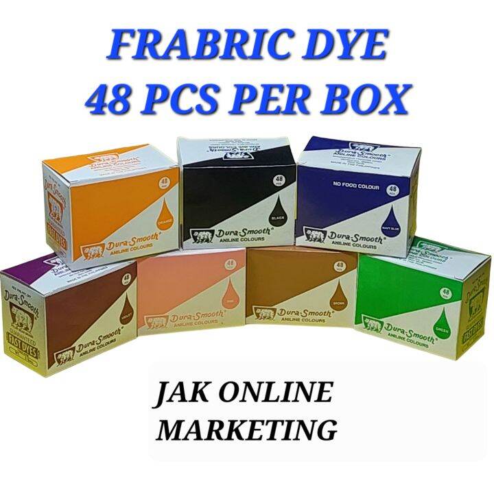 Dura-Smooth dye/fabric dye/textile/dye assorted color/ diyobos/dyobos ...
