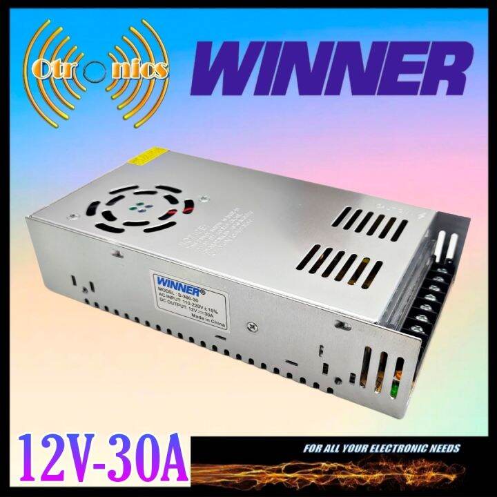 Adaptor 12V 30A / Power Supply 12V 30A Winner PS SWITCHING | Lazada ...