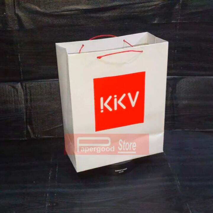 Paper bag KKV putih Medium 33 x 26 x 12 | Lazada Indonesia