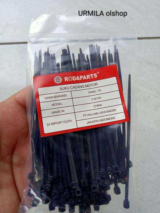 KABEL TIS CABLE TIES HITAM 2,5 X 100,PAKET 2 BUNGKUS | Lazada Indonesia
