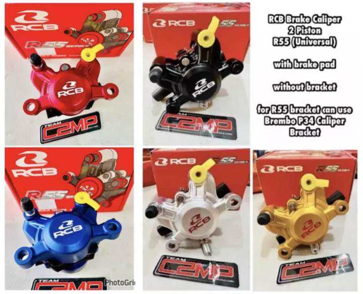 RCB Brake Caliper 2 Piston R55 Universal with brake pad, without ...