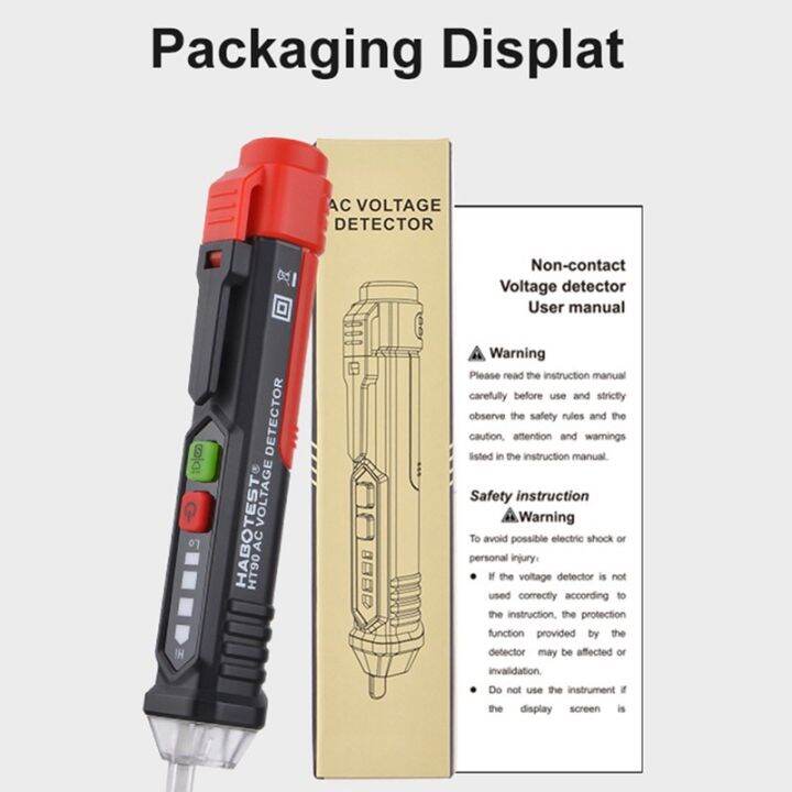 ปากกาวัดไฟ ปากกาเช็คไฟ แบบไม่สัมผัส Non-Contact Habotest HT90 | Lazada ...