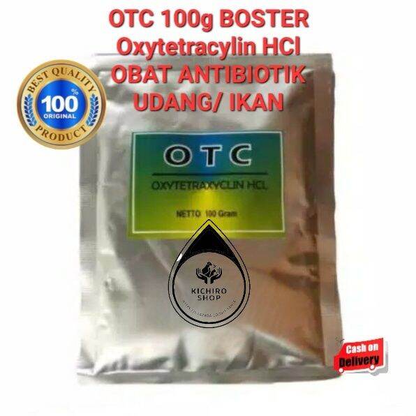 OTC 100g untuk Ikan Udang BOSTER Oxytetracylin HCL Obat AntiBiotik ...